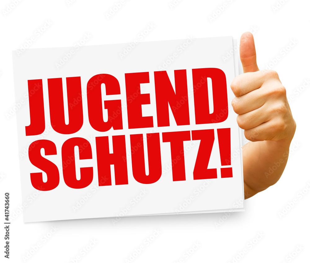 Jugendschutz! Button, Icon Stock-Illustration | Adobe Stock