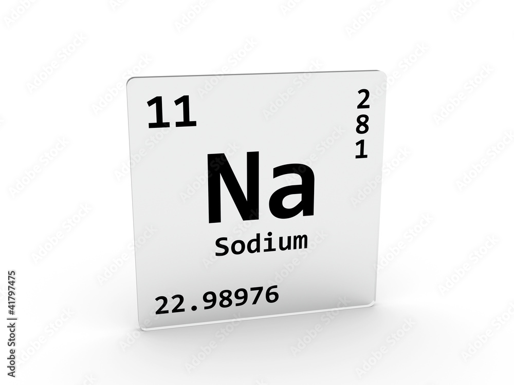 Sodium symbol - Na - element of the periodic table Stock Illustration ...