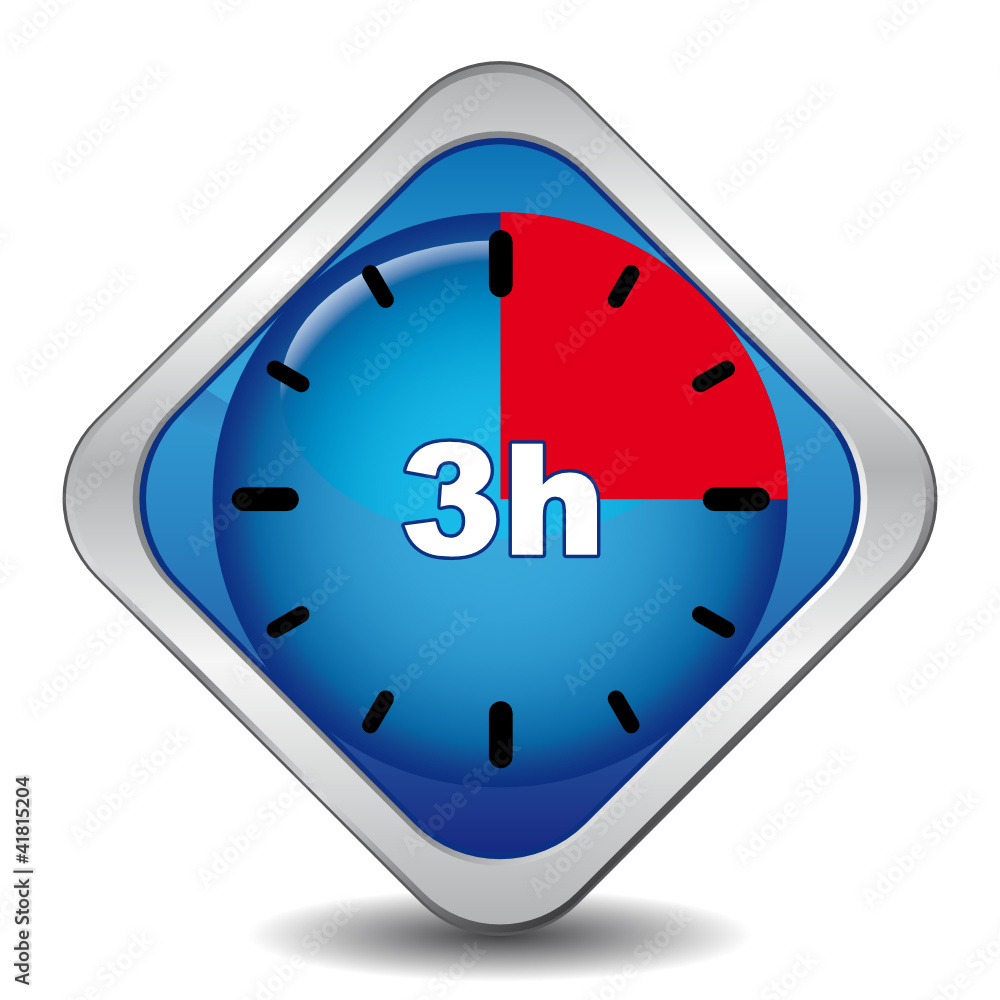 3 HOURS ICON Stock Vector | Adobe Stock