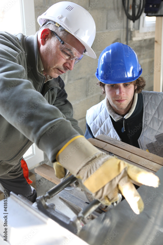Construction apprentice Stock Photo | Adobe Stock