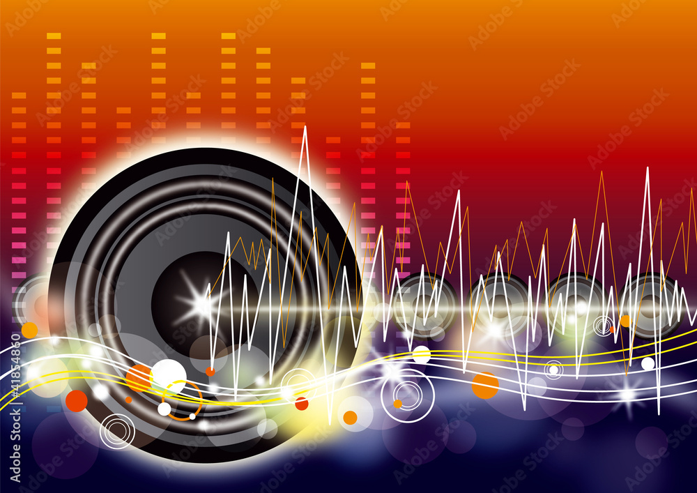 Music background design Stock Vector | Adobe Stock