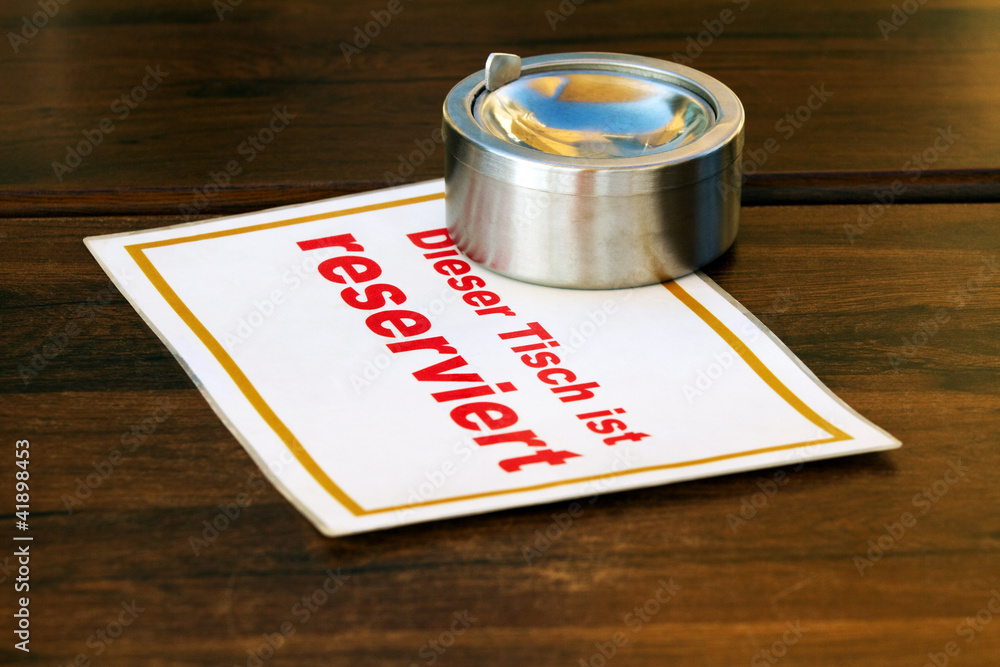 Schild reserviert Stock Photo | Adobe Stock