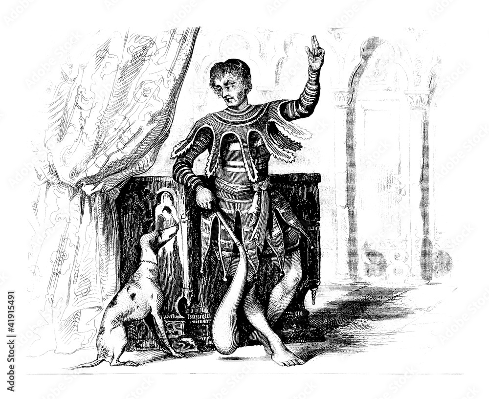 Medieval Fool - Bouffon Stock Illustration | Adobe Stock