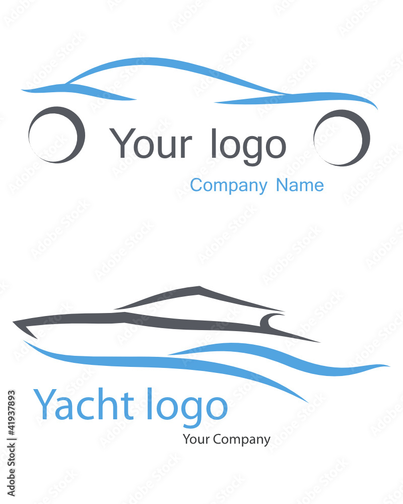 Logo Car, yacht. Stock Vector | Adobe Stock