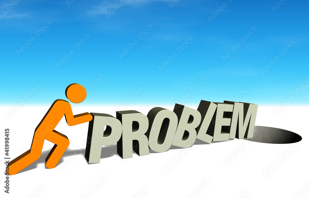 Figuren-Serie: Problem beseitigen Stock-Illustration | Adobe Stock