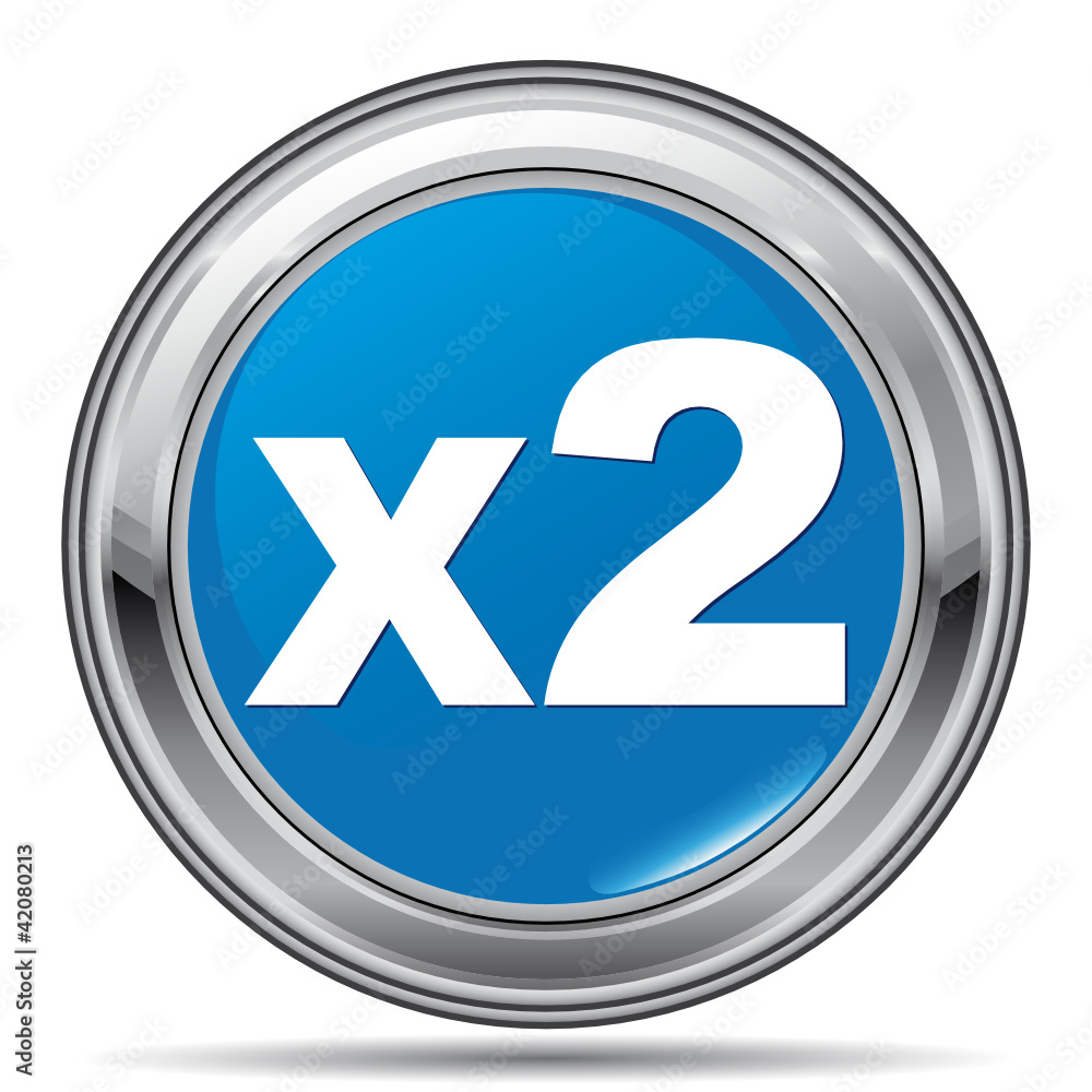 BONUS x2 ICON Stock Vector | Adobe Stock