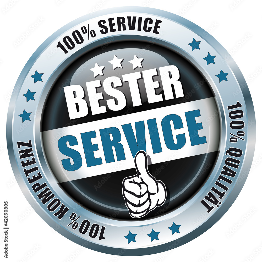 Bester Service - Button Stock-Vektorgrafik | Adobe Stock