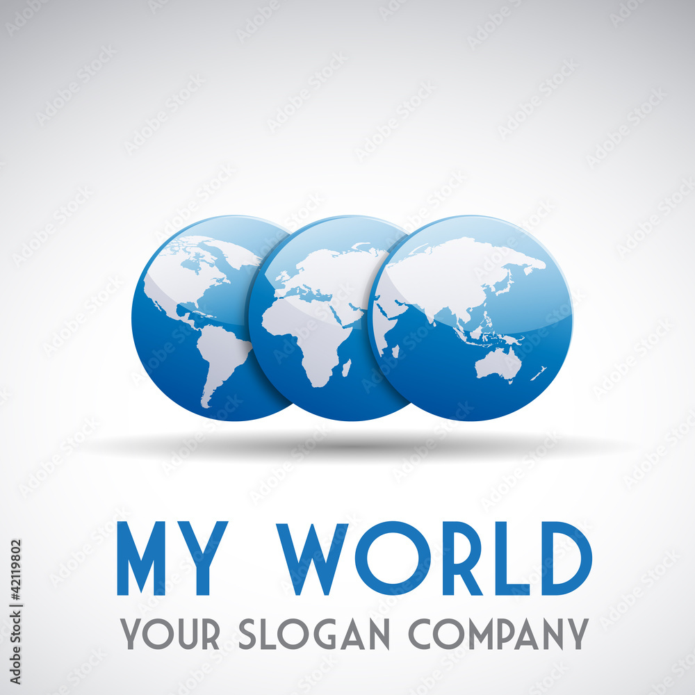 Logo World # Vector Stock Vector | Adobe Stock