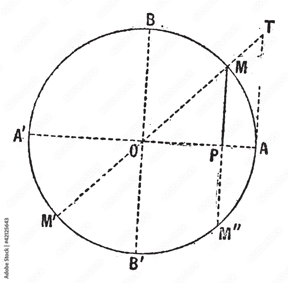 Sine Function Diagram Mathematics Vintage Engraving Stock Vector Adobe Stock