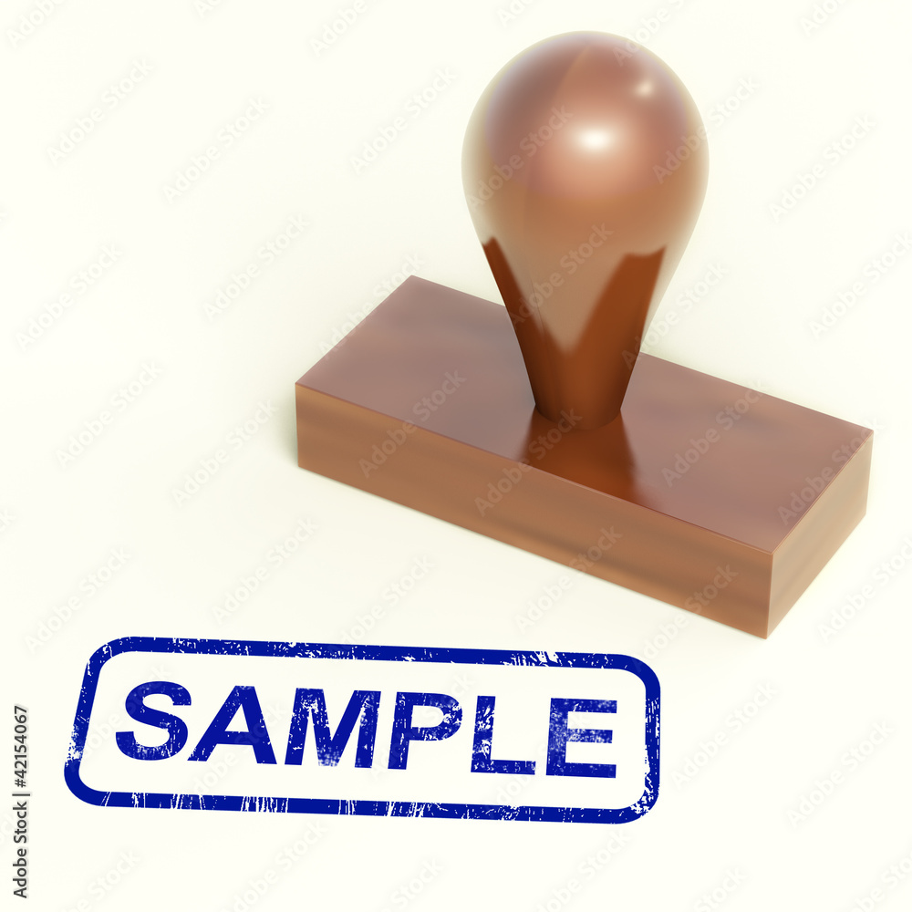 Sample Stamp Shows Examples Symbol Or Taste Stock Illustration | Adobe ...