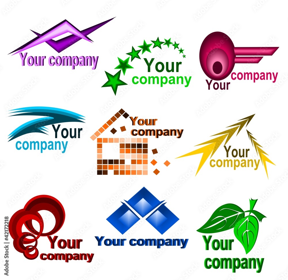 Logo elements 3 Stock Vector | Adobe Stock