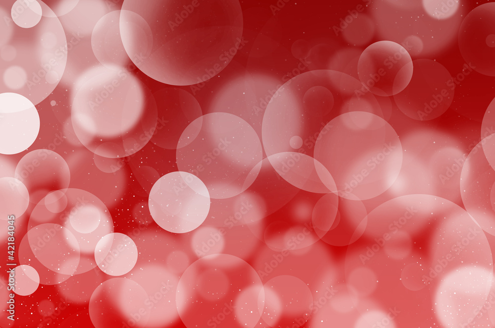 Red Bubbles Background