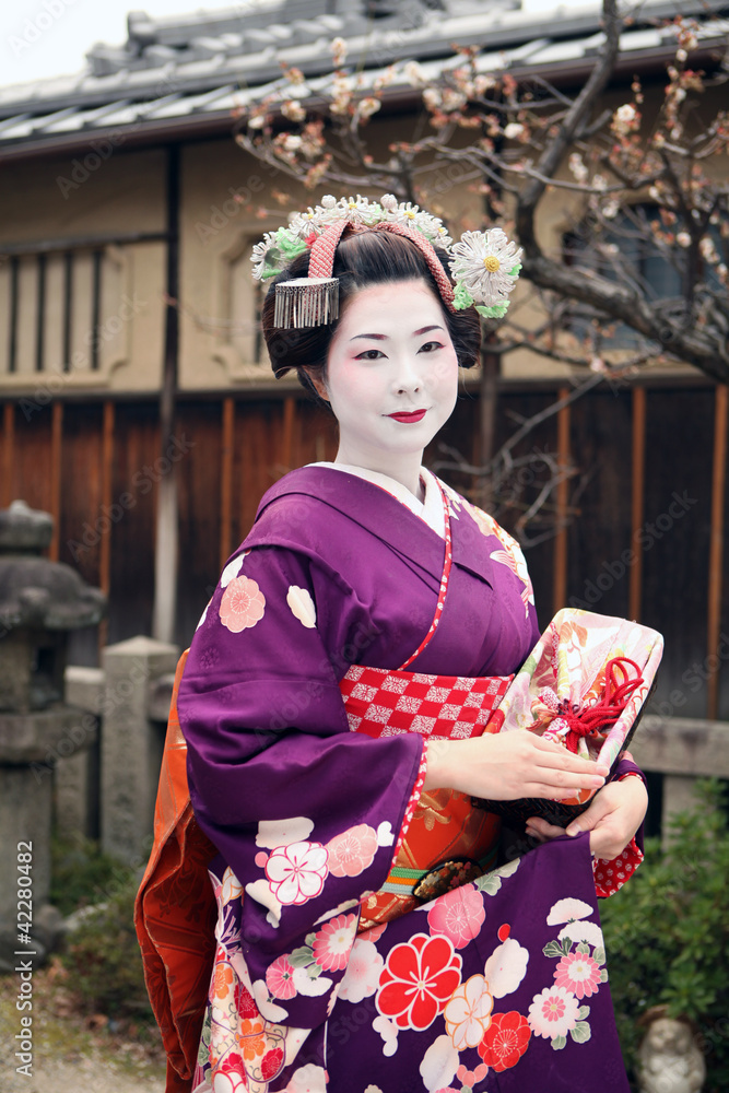 Fotografía Maiko san à Kyoto, JonaSanpo Tokyo | Posters.es