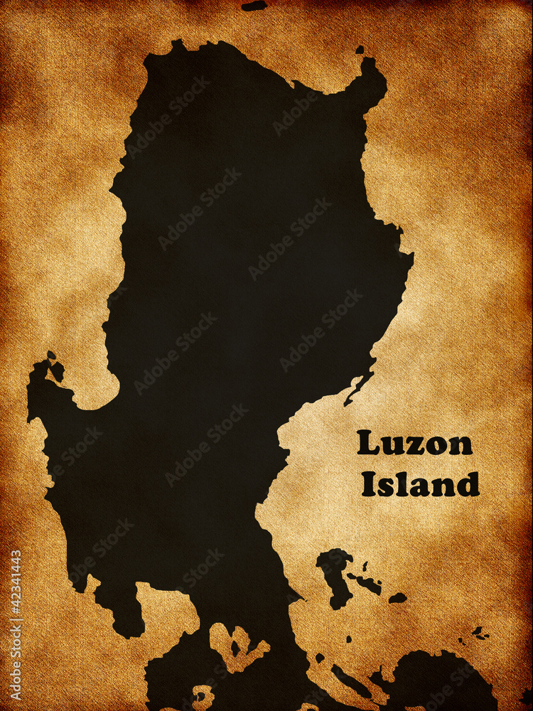 Map of Luzon island Stock Illustration | Adobe Stock
