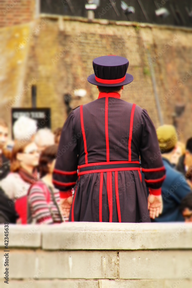 Beefeater in the Tower of London Stock Photo | Adobe Stock