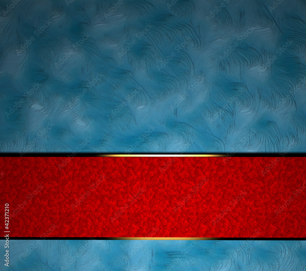 Blue background with dark red texture ribbon stripe layout Stock ...