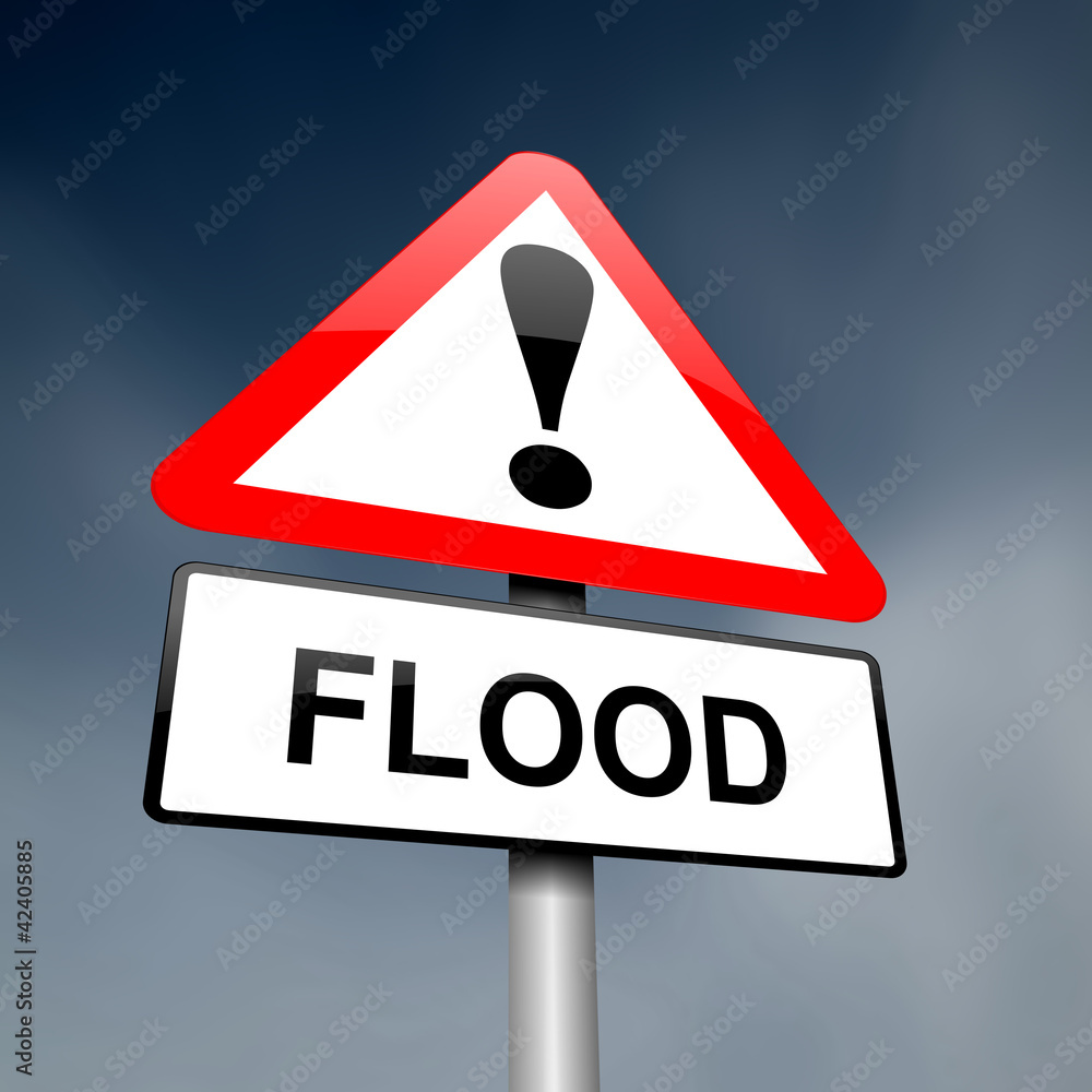 Poster Flood warning sign. – Wall Art | UkPosters