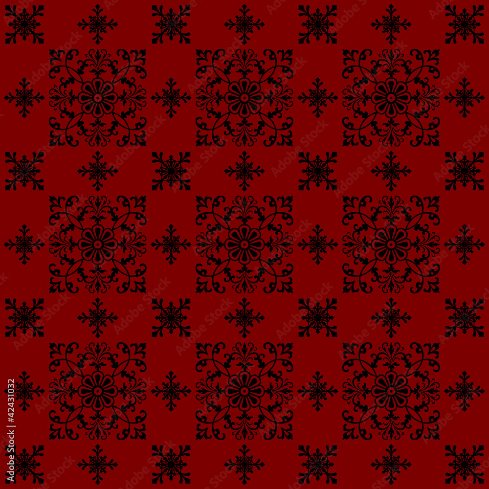 The design red vintage style wallpaper background Stock Illustration ...