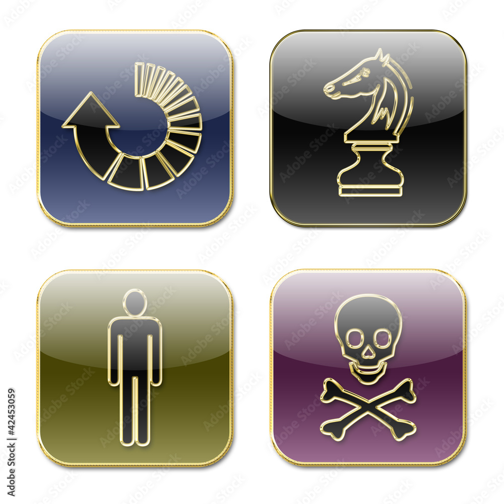 Iconos varios figuras Stock Illustration | Adobe Stock