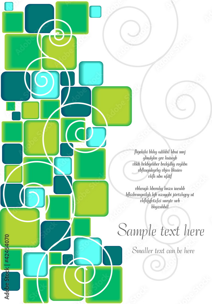 vector background with square pavement and spirals Stock Vector | Adobe ...