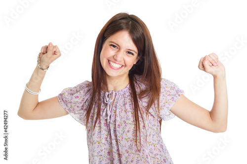 Portrait of a very happy girl Stock Photo | Adobe Stock