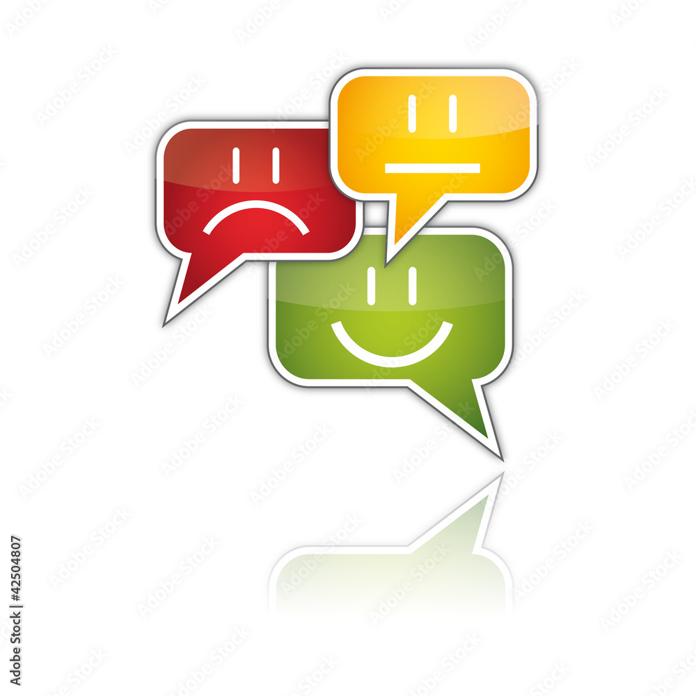 Gut, neutral oder schlecht bewerten Stock-Illustration | Adobe Stock