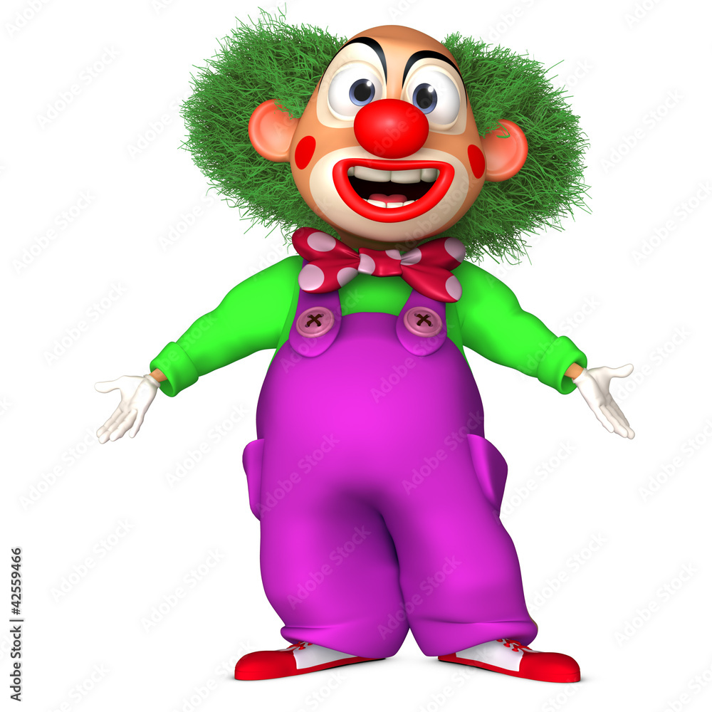 cartoon clown Stock Photo | Adobe Stock