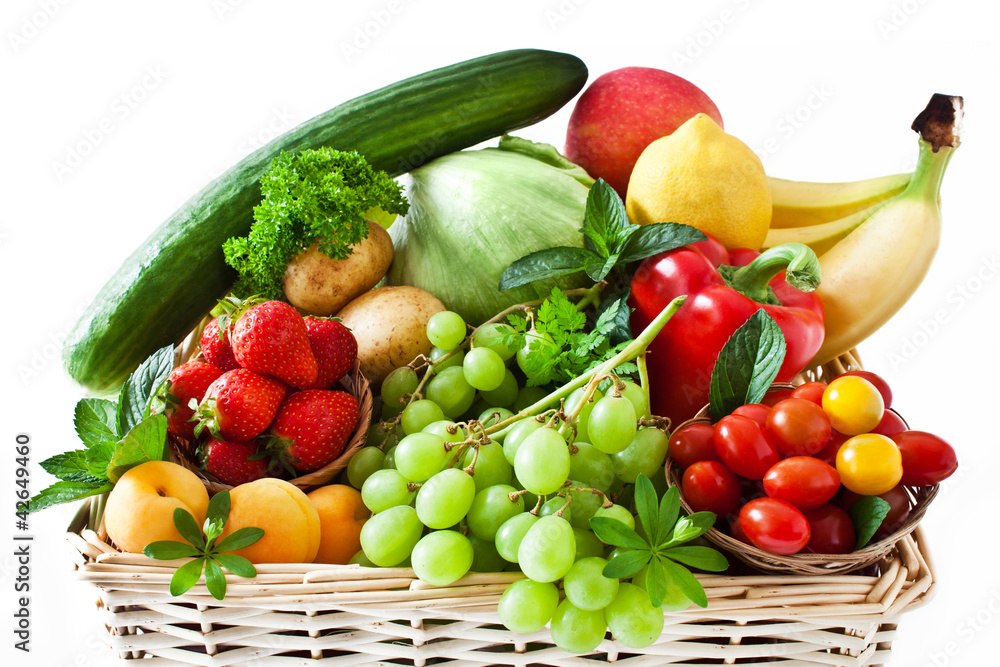 Obst und Gemüse Stock Photo | Adobe Stock