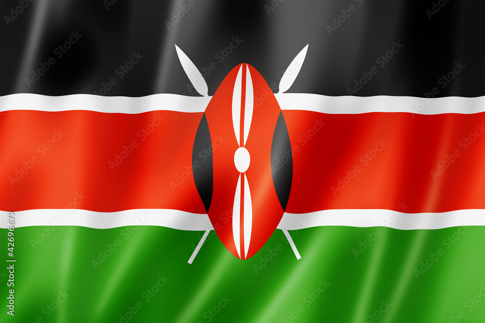 Kenyan flag Stock Illustration | Adobe Stock
