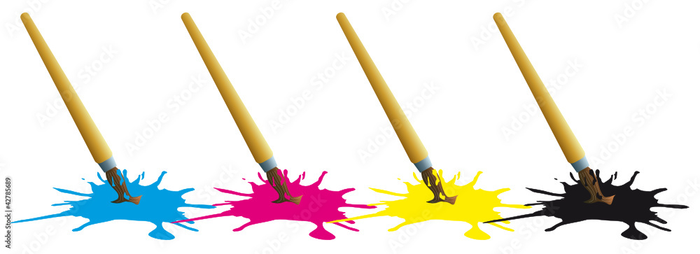 Farbklecks Stock Vector | Adobe Stock