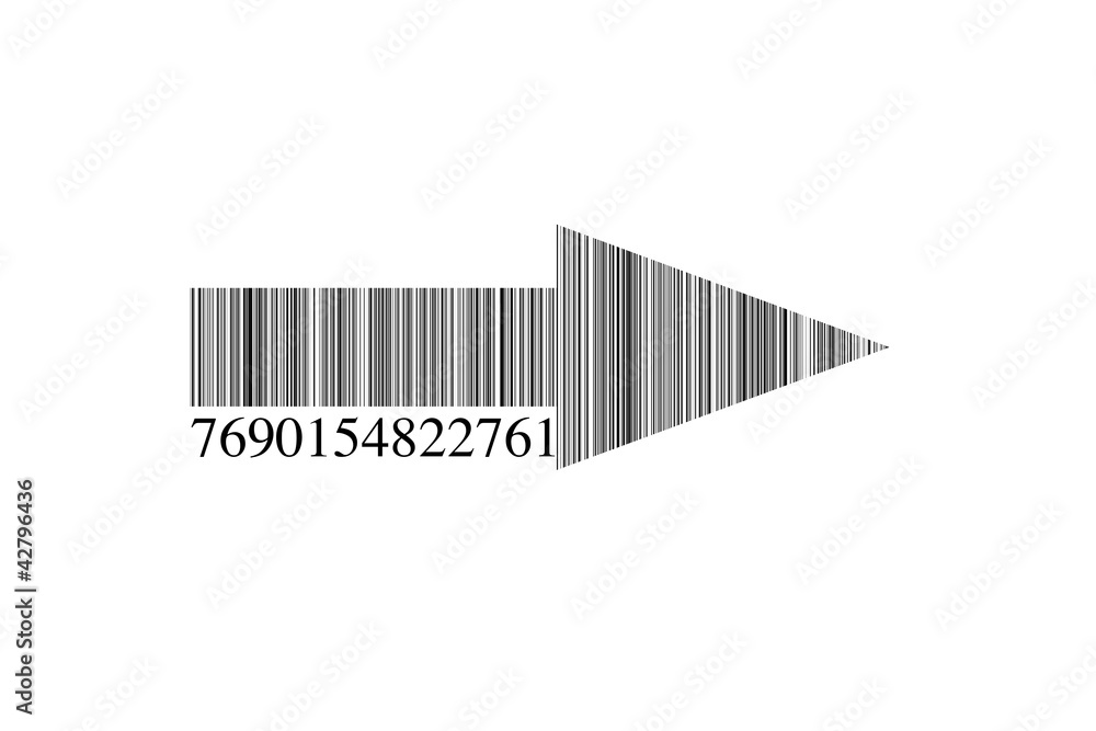 Código de barras flecha ilustración de Stock | Adobe Stock