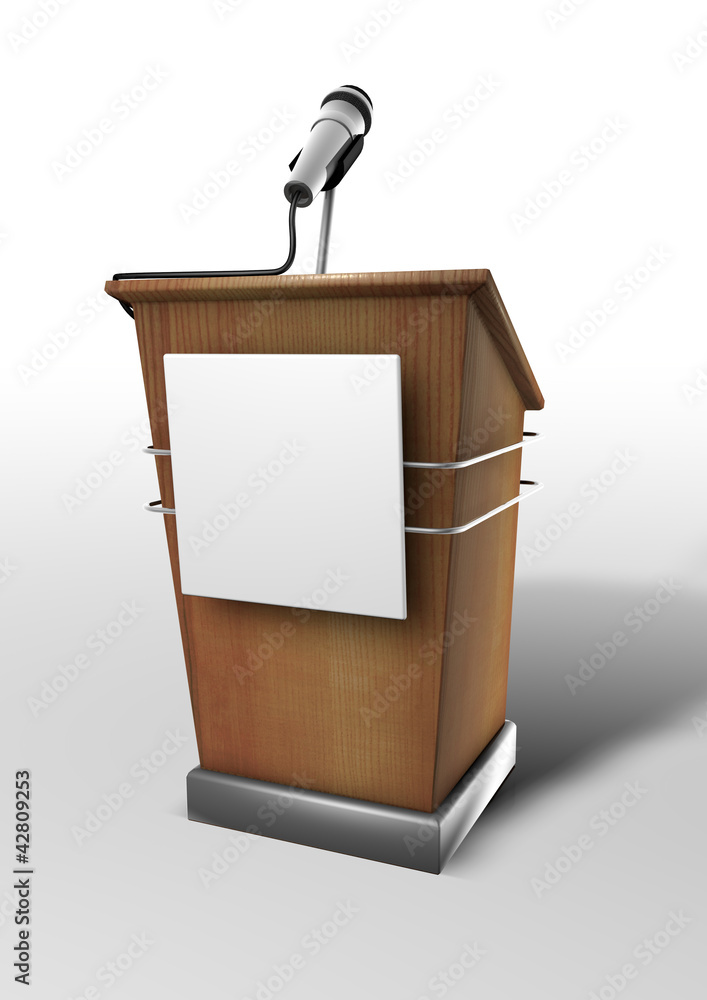 Rednerpult Stock-Illustration | Adobe Stock