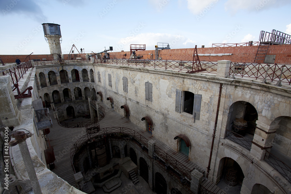 Inside Fort Boyard in France Stock Photo | Adobe Stock
