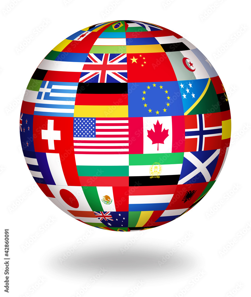 Global flags of the world Stock Illustration | Adobe Stock