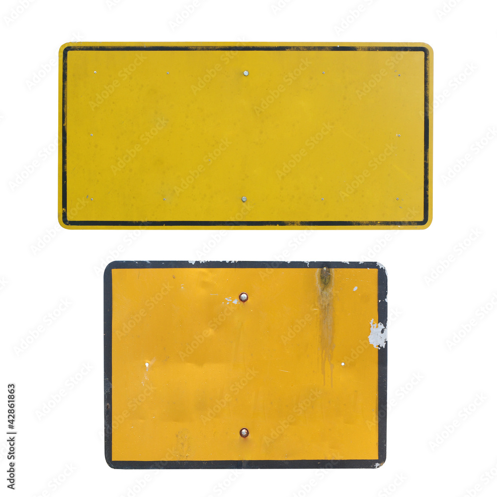 Old blank traffic sign Stock Photo | Adobe Stock