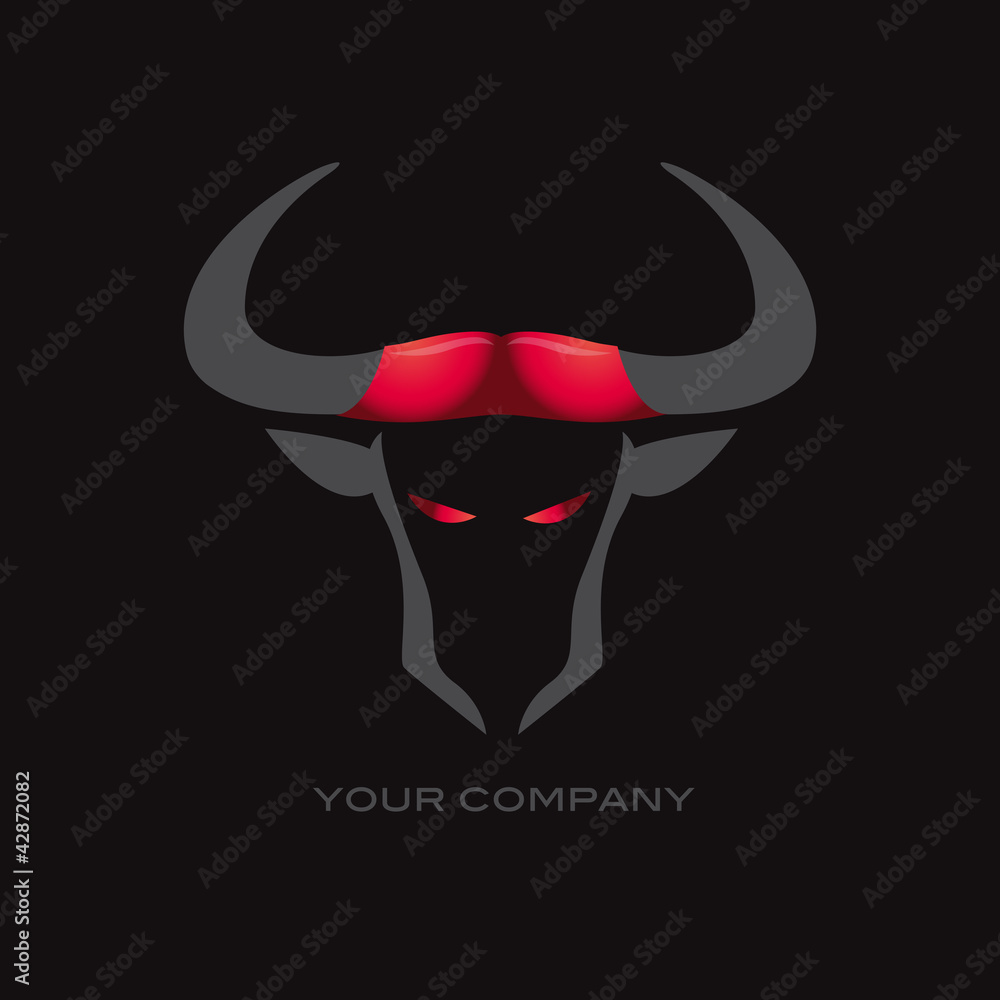 logo taureau Stock Vector | Adobe Stock