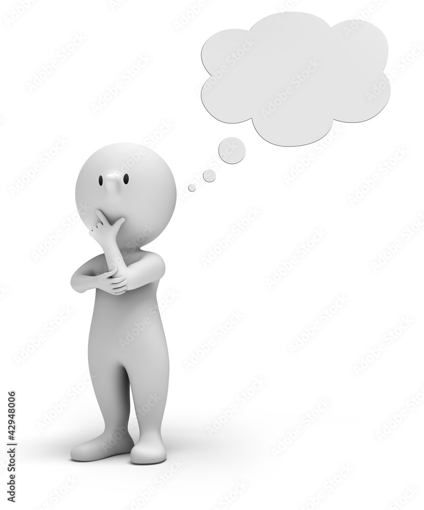 Max nachdenklich Stock-Illustration | Adobe Stock