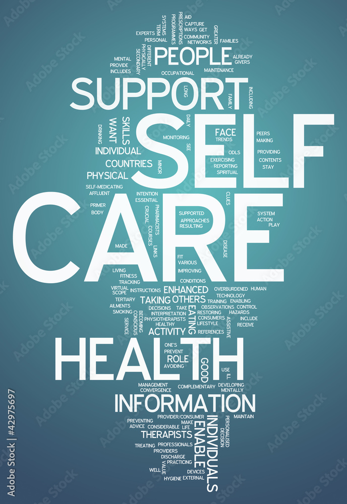 Word Cloud "Self Care" Stock Illustration | Adobe Stock