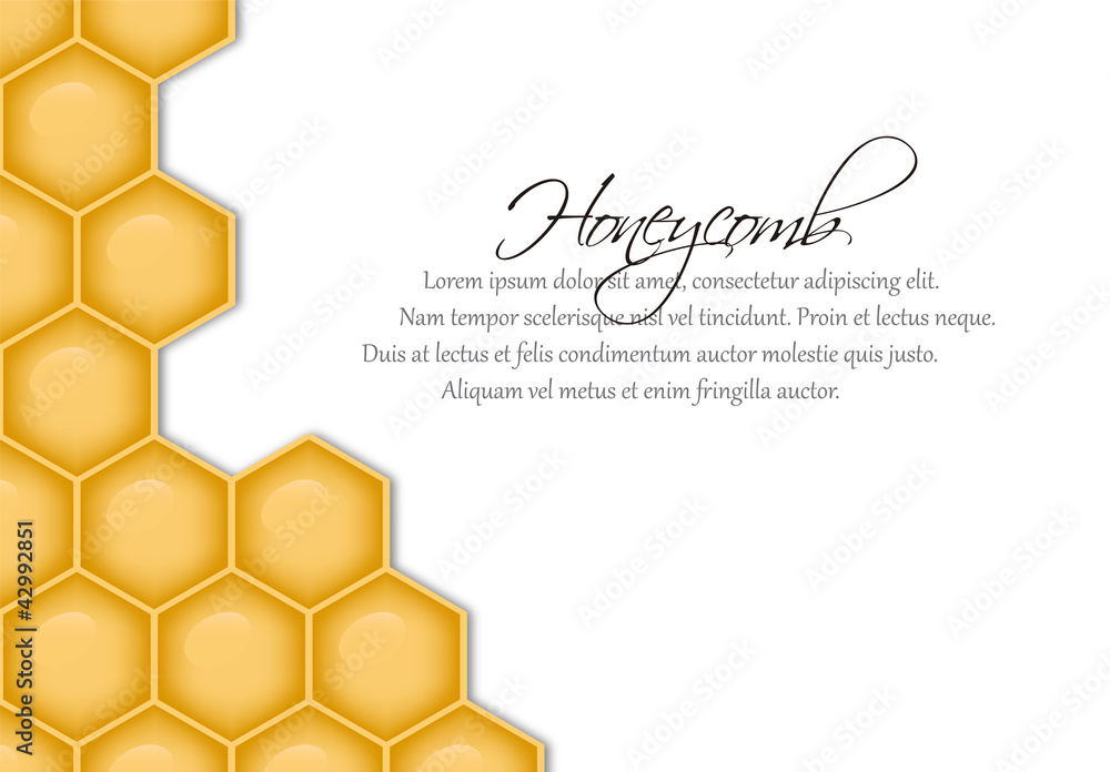 Vector background with structure of honeycomb Stock Vector | Adobe Stock