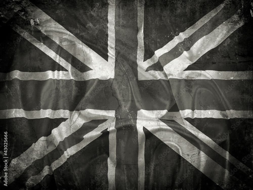 Grunge Union Jack flag background Stock Illustration | Adobe Stock