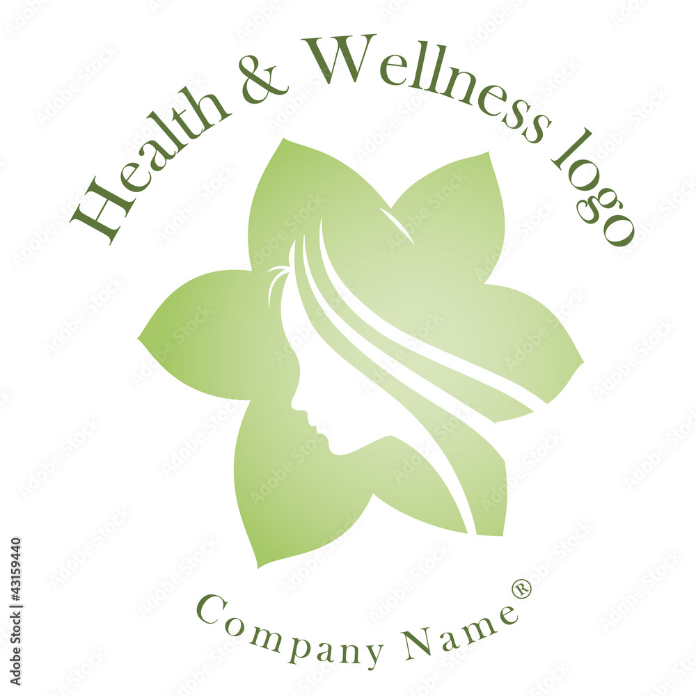 Health & Wellness logo Stock Vector | Adobe Stock
