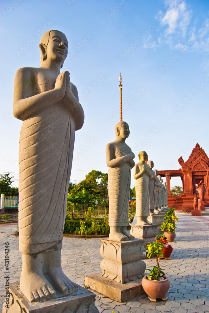 statues in the Independence Square, Sihanoukville, Cambodia Stock Photo ...