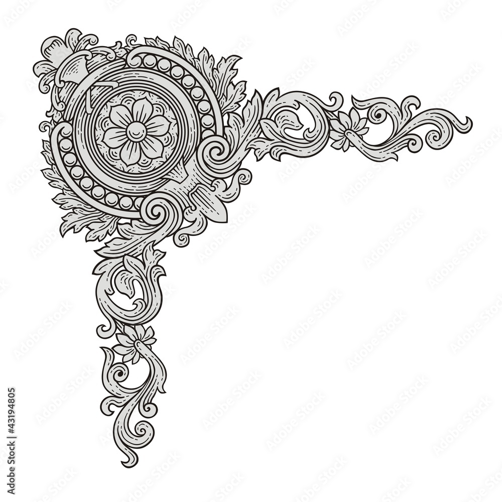 Corner frame vector Stock Vector | Adobe Stock