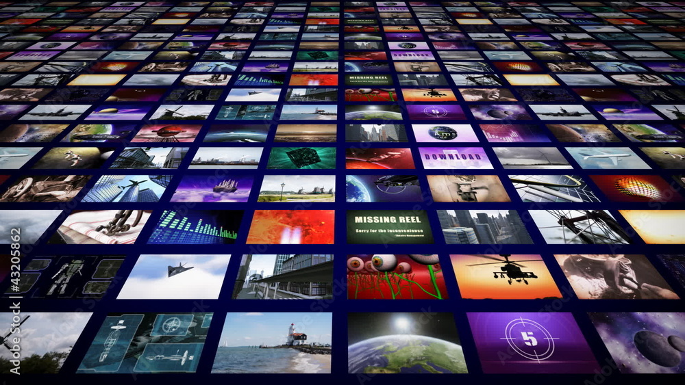 Video wall panorama perspective Stock Video | Adobe Stock