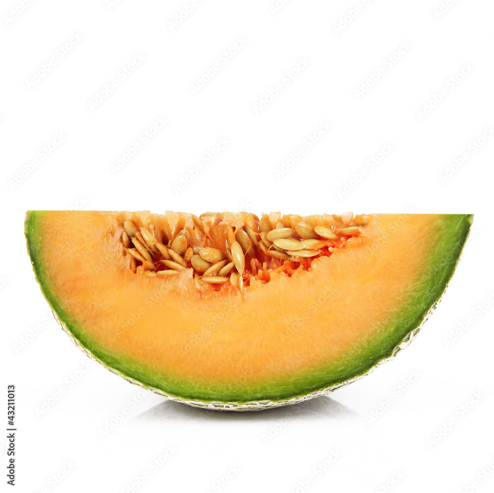 fetta di melone fresco Stock Photo | Adobe Stock