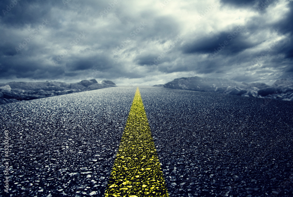 Rocky Road Stock-Foto | Adobe Stock