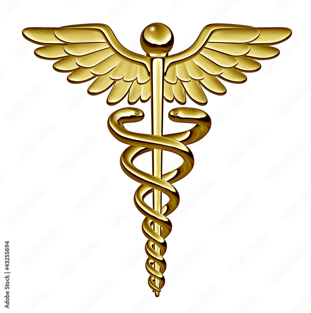 Caduceus Medical Symbol Stock Illustration | Adobe Stock