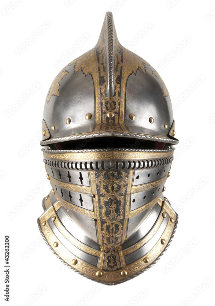 Iron helmet Stock Photo | Adobe Stock