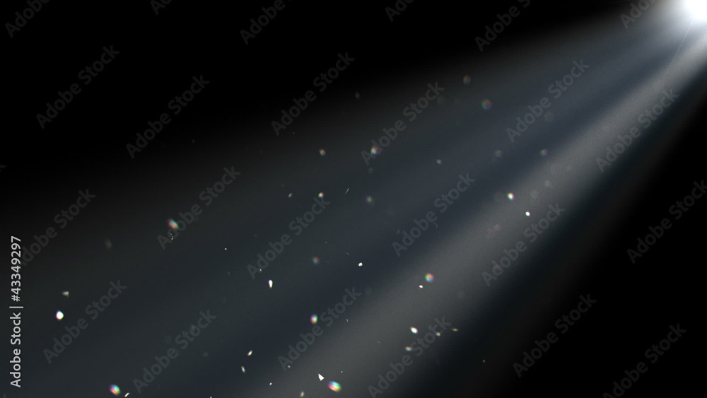 Specks of dust floating a beam of light. Stock Video | Adobe Stock