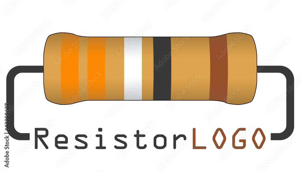 Resistor logo Stock Vector | Adobe Stock
